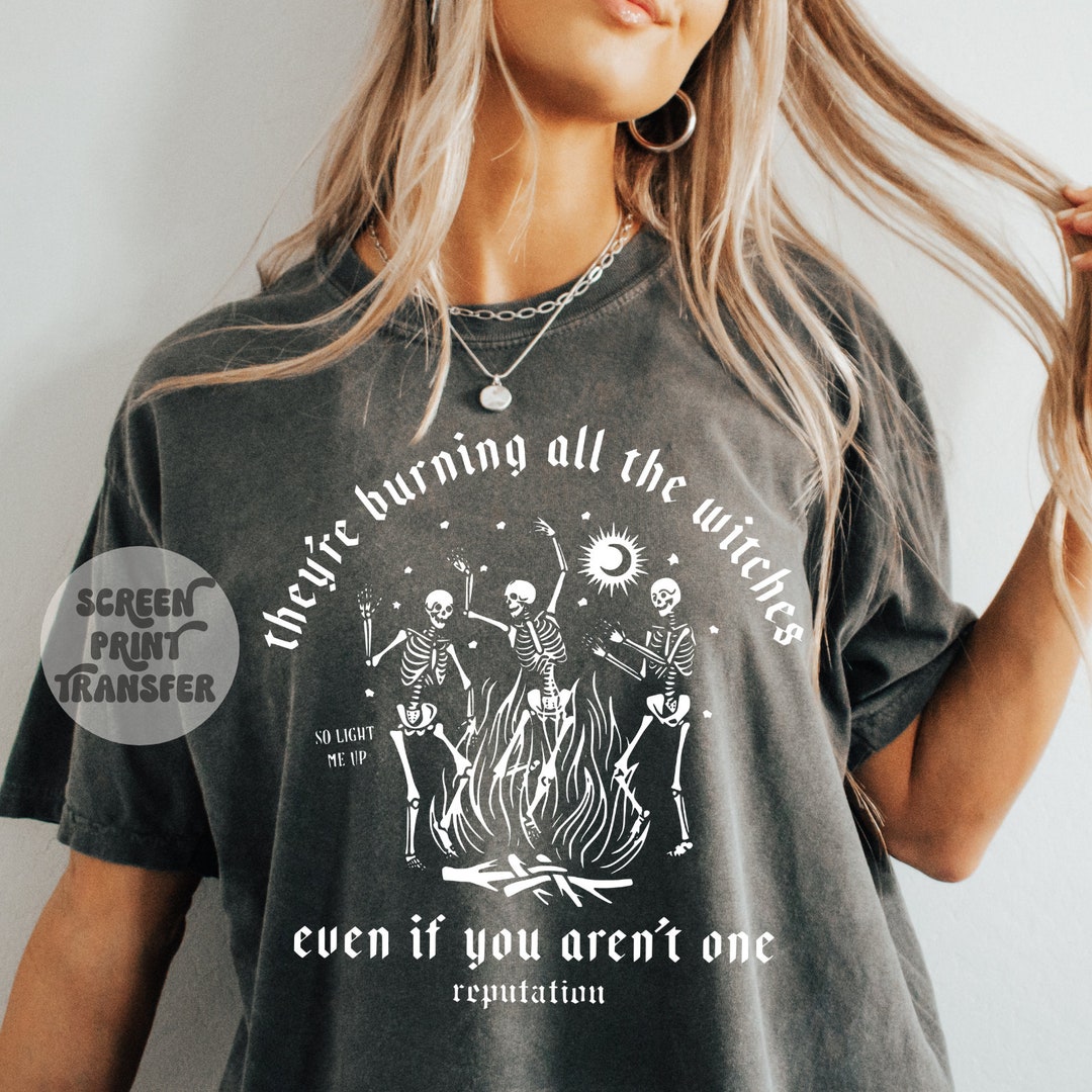 Skeleton Witches | Screen Print Transfer - Etsy