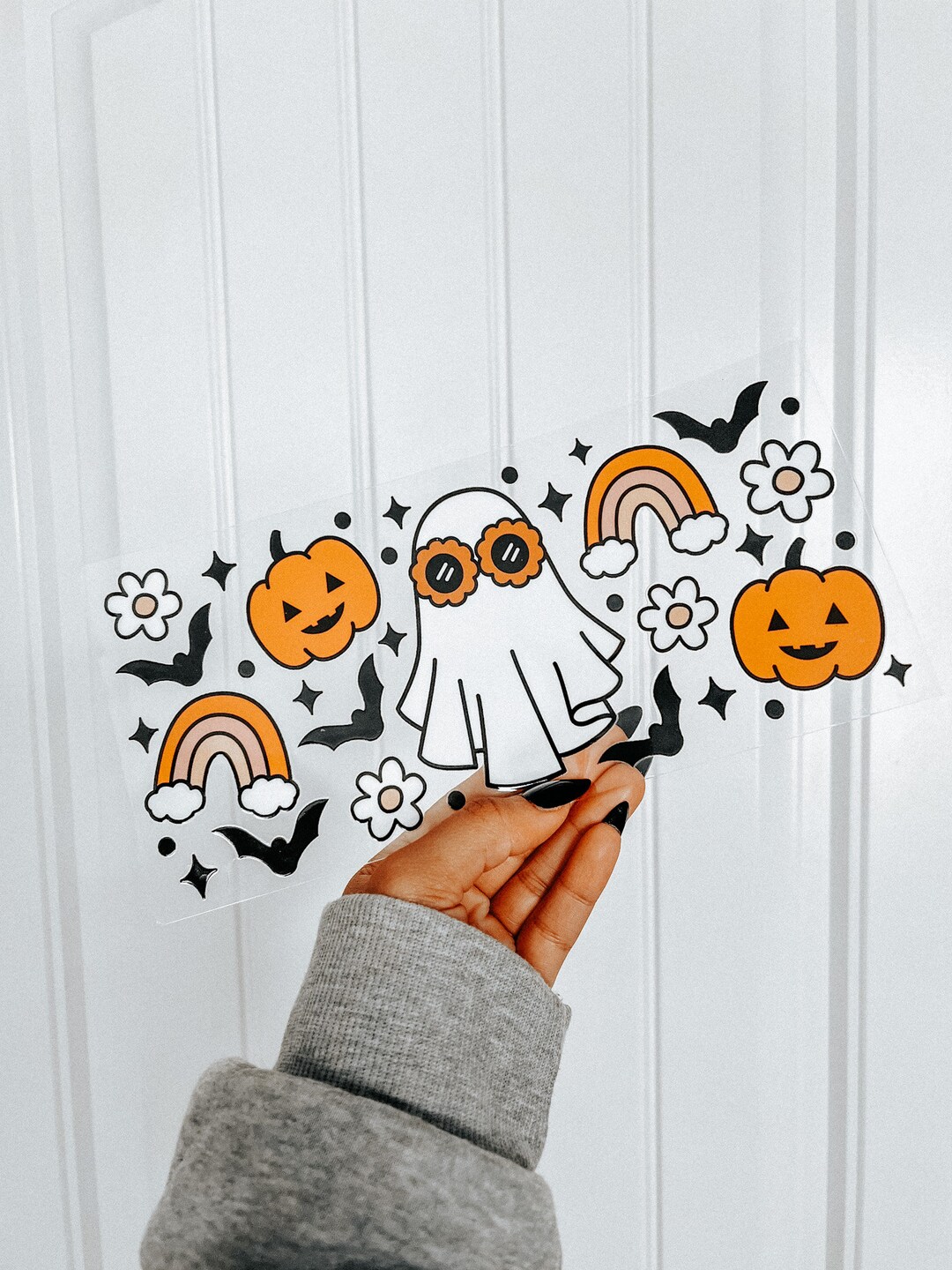 Groovy Ghost | UV DTF Cup Wrap - Etsy
