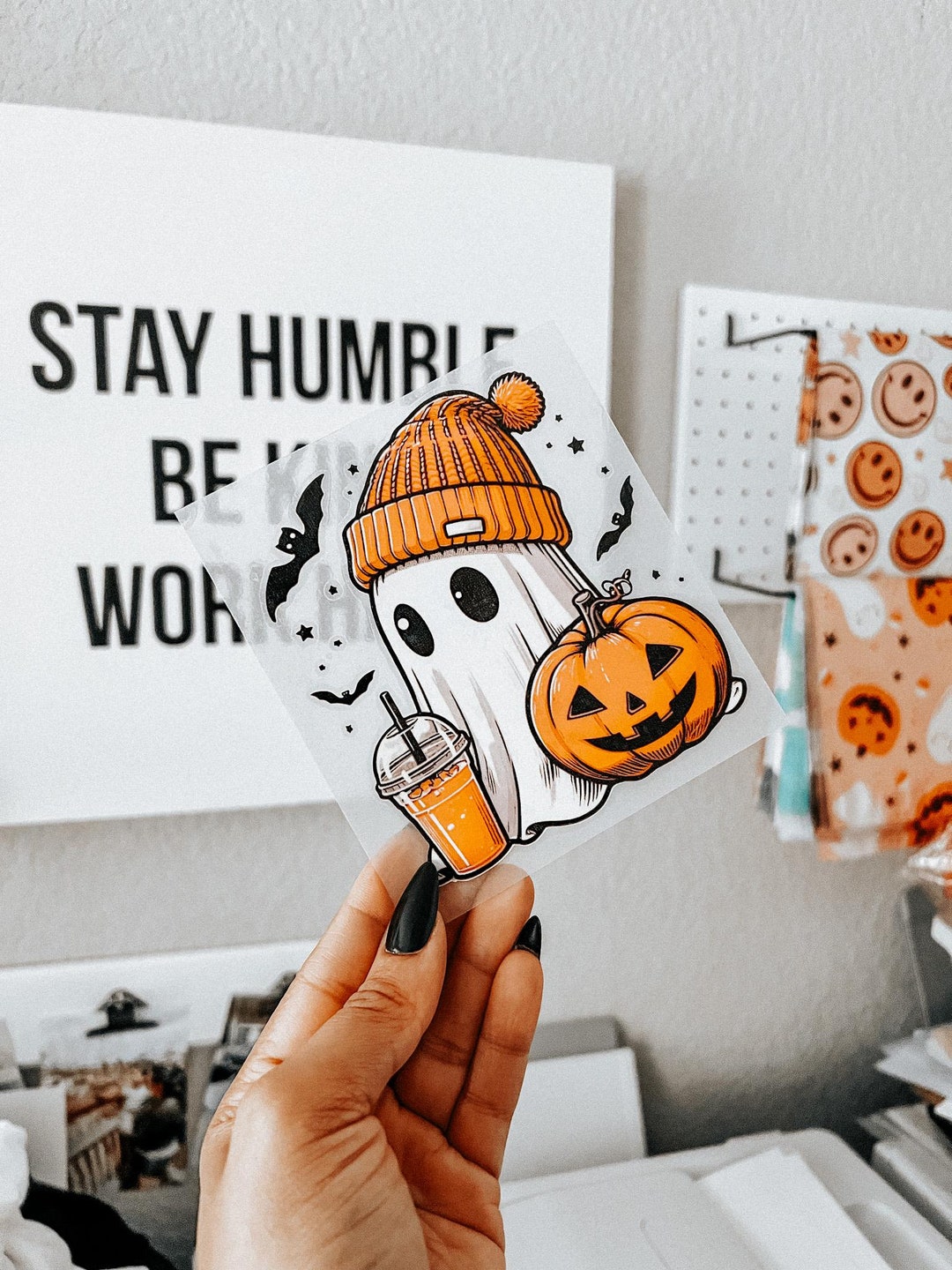 Cute Ghost Pocket Size | HTV Transfer - Etsy
