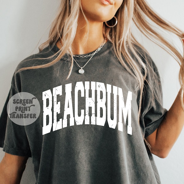 Beach Bum Screen Print - Etsy