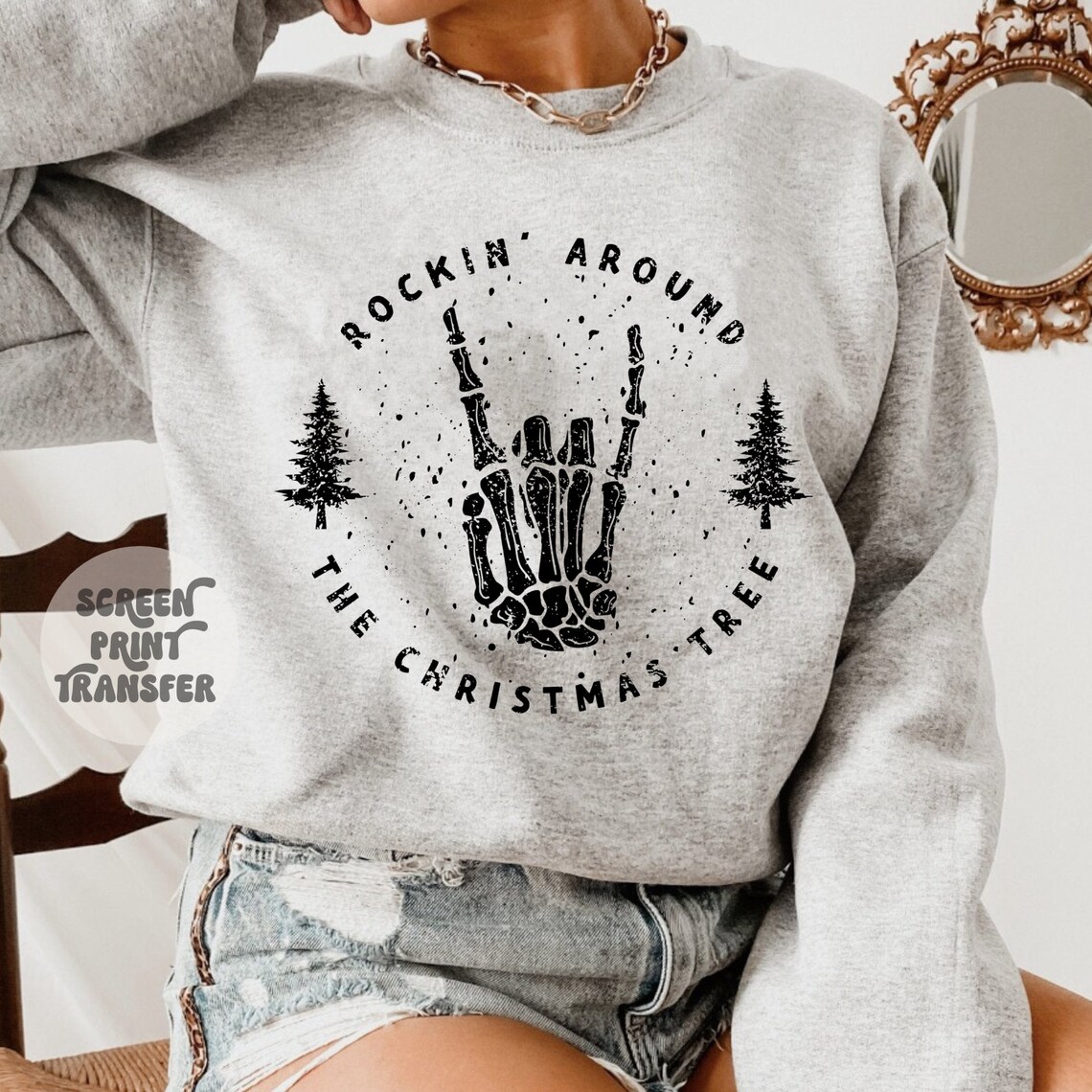 Rockin' Christmas | Screen Print Transfer - Etsy