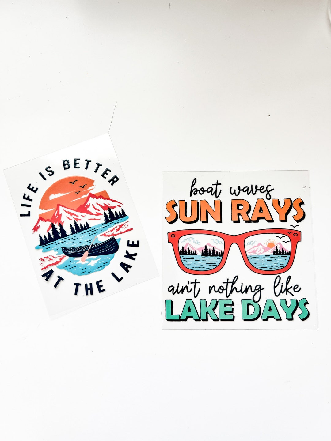 Lake Stickers | UV DTF Decals - Etsy