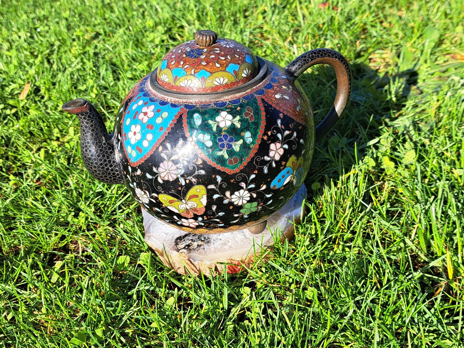 Cloisonné Silver Wire Teapot Meiji Period - Etsy
