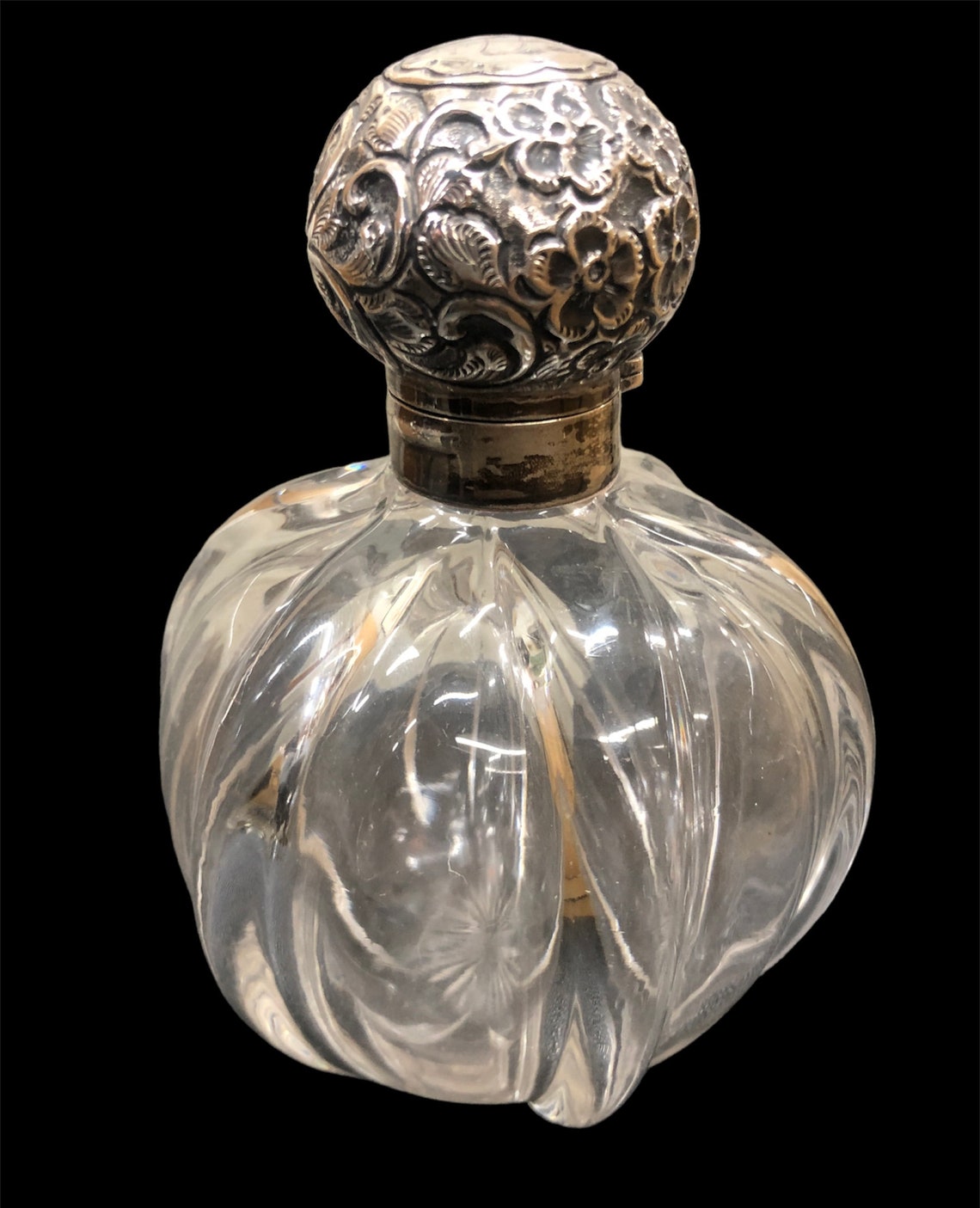 Crystal and Sterling Silver Perfume Bottles - Etsy Canada