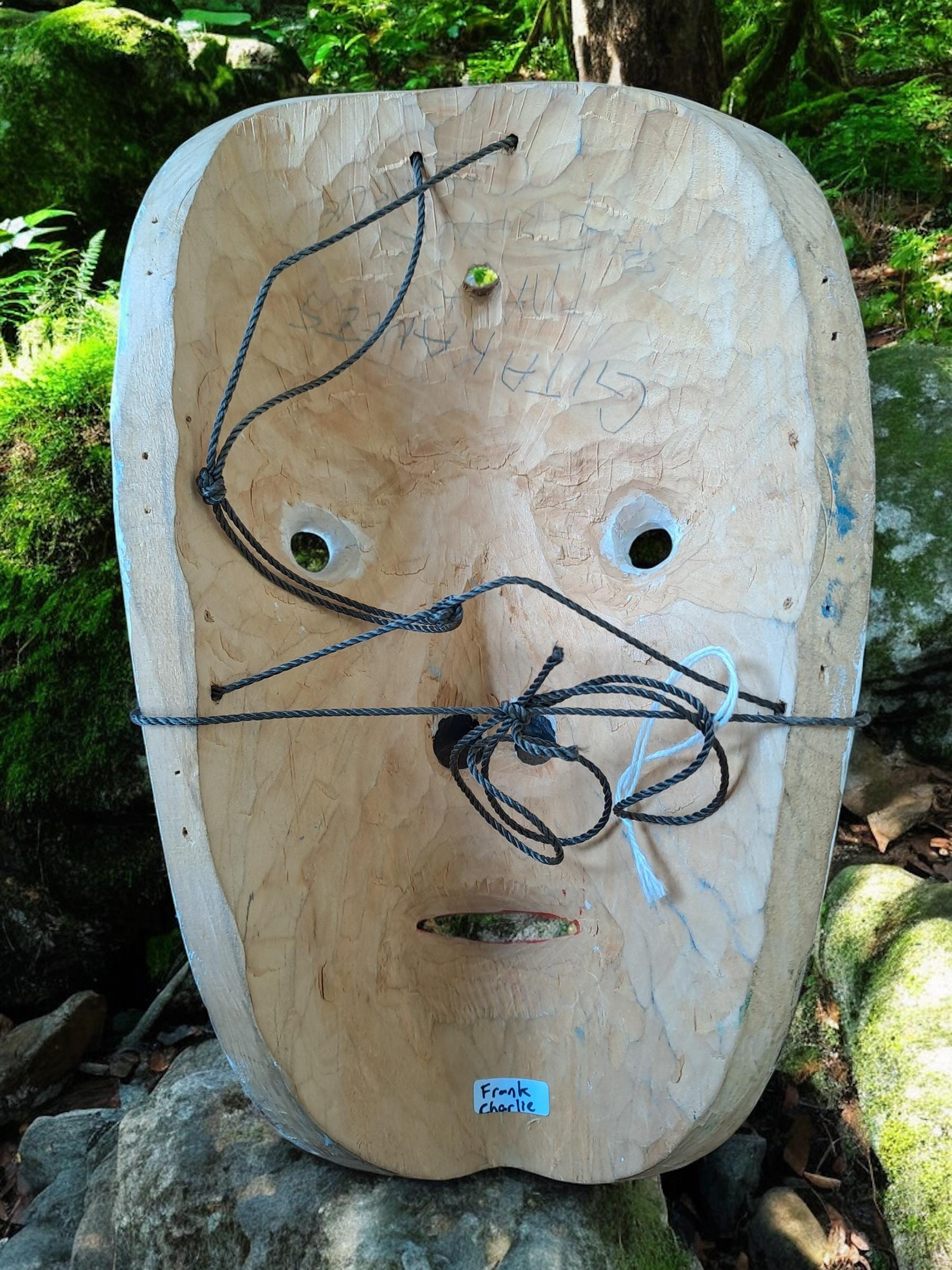 First Nations Hand-carved and Painted Mask by Frank Charlie - Etsy