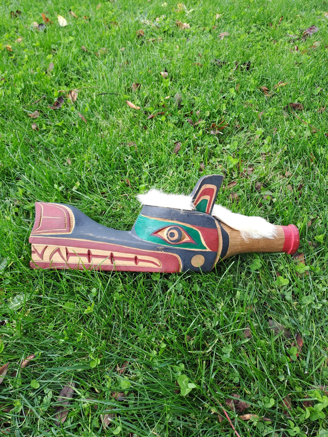 First Nations Wolf Rattle by Derek C. Heaton - Etsy