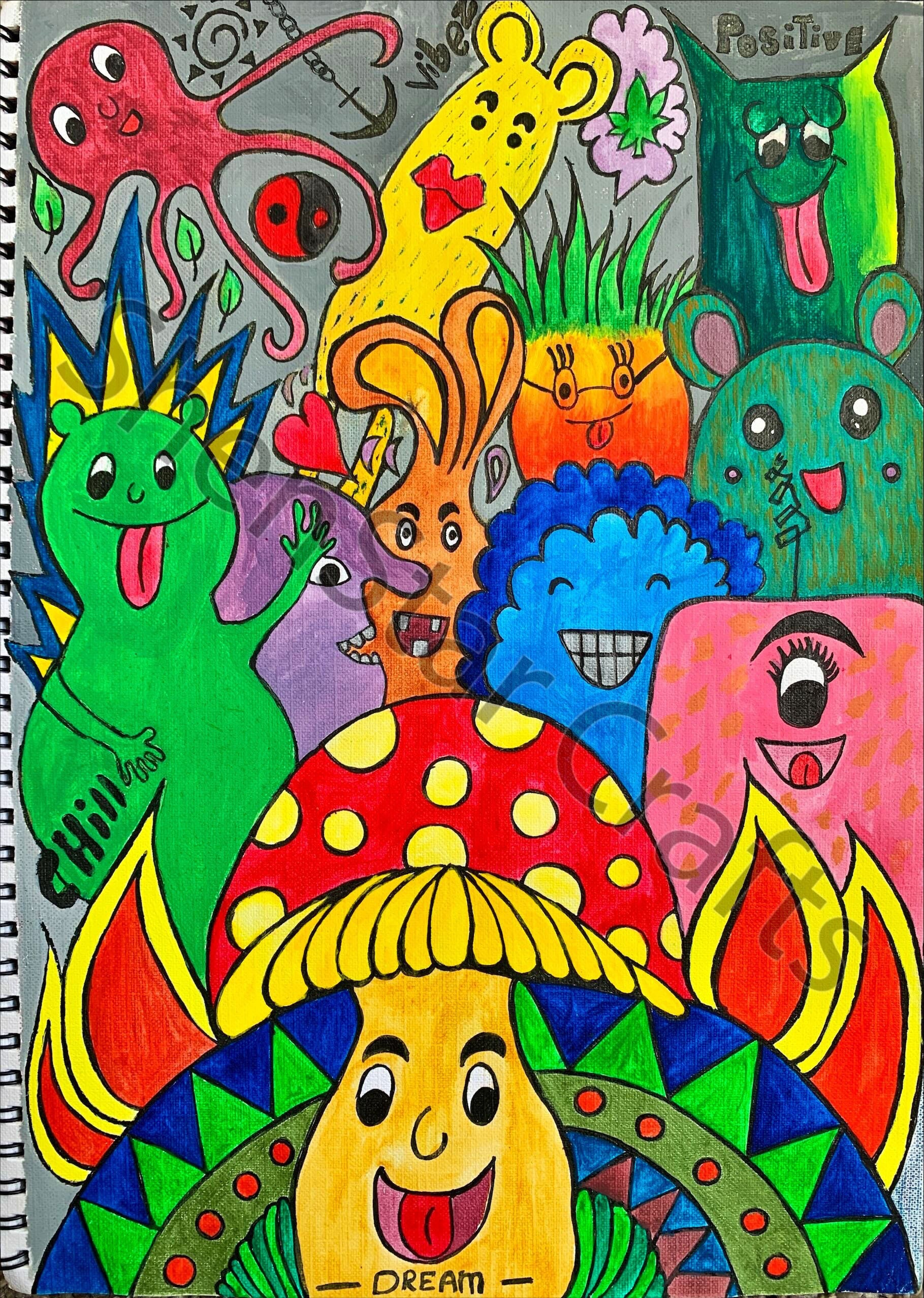 Custom Drawing and Creative Artworks on Canvas Personalized - Etsy