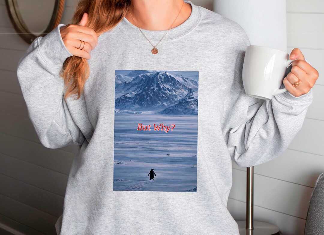 But Why Nihilist Penguin Meme Sweatshirt Funny Internet Hoodie Viral ...