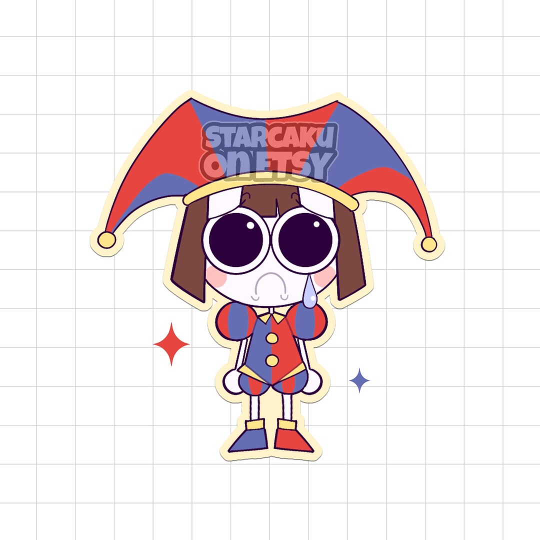 Digital Circus Sticker | 3" Glossy Vinyl Sticker | Funny TADC Meme ...