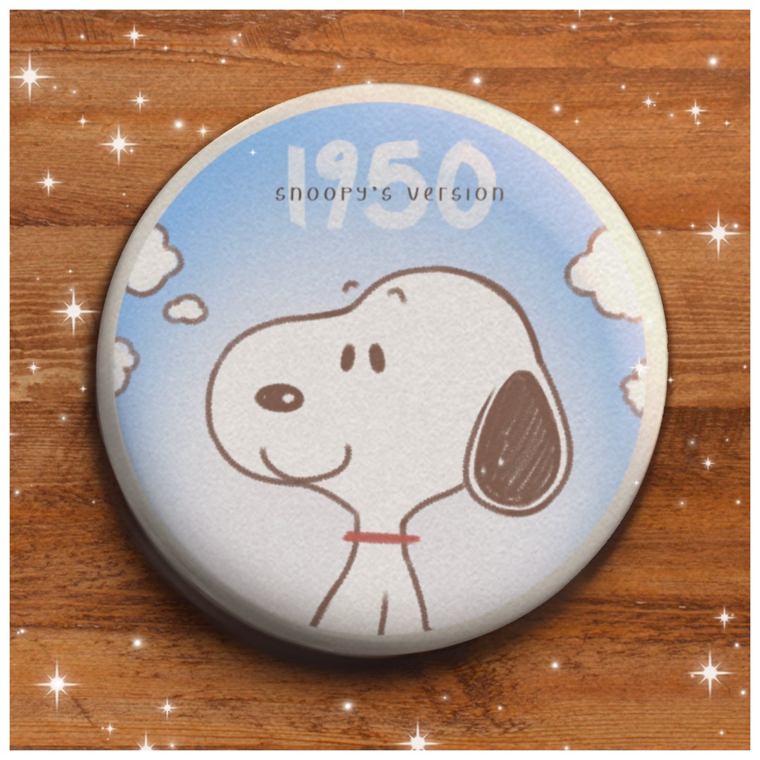 1950 Snoopys Version Snoopy Button Peanuts Snoopy Eras - Etsy