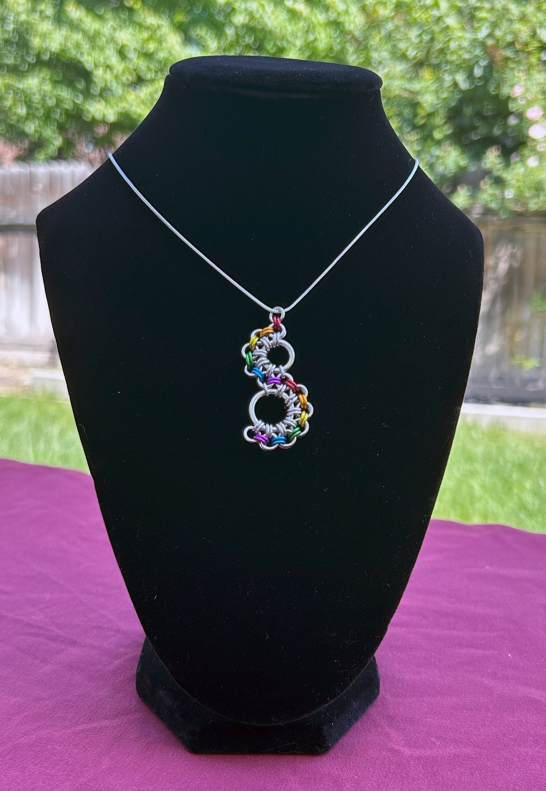 Pride Pendant - Chainmaille - Stepping Stone Drop - Etsy