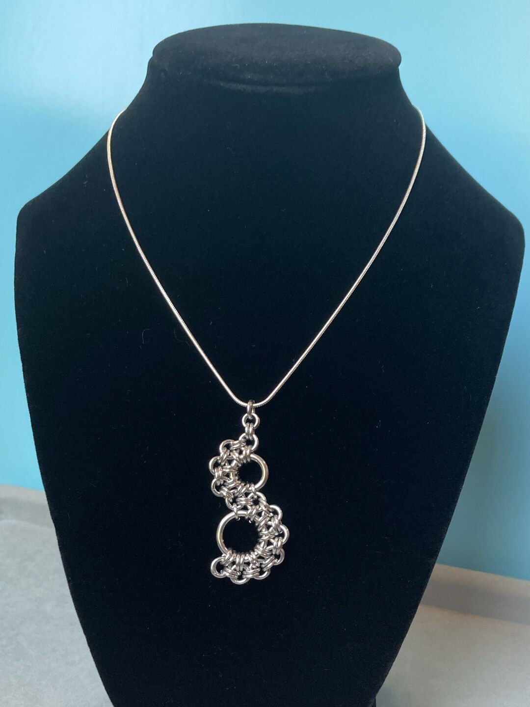 Pendant - Chainmaille - Stepping Stone - Etsy