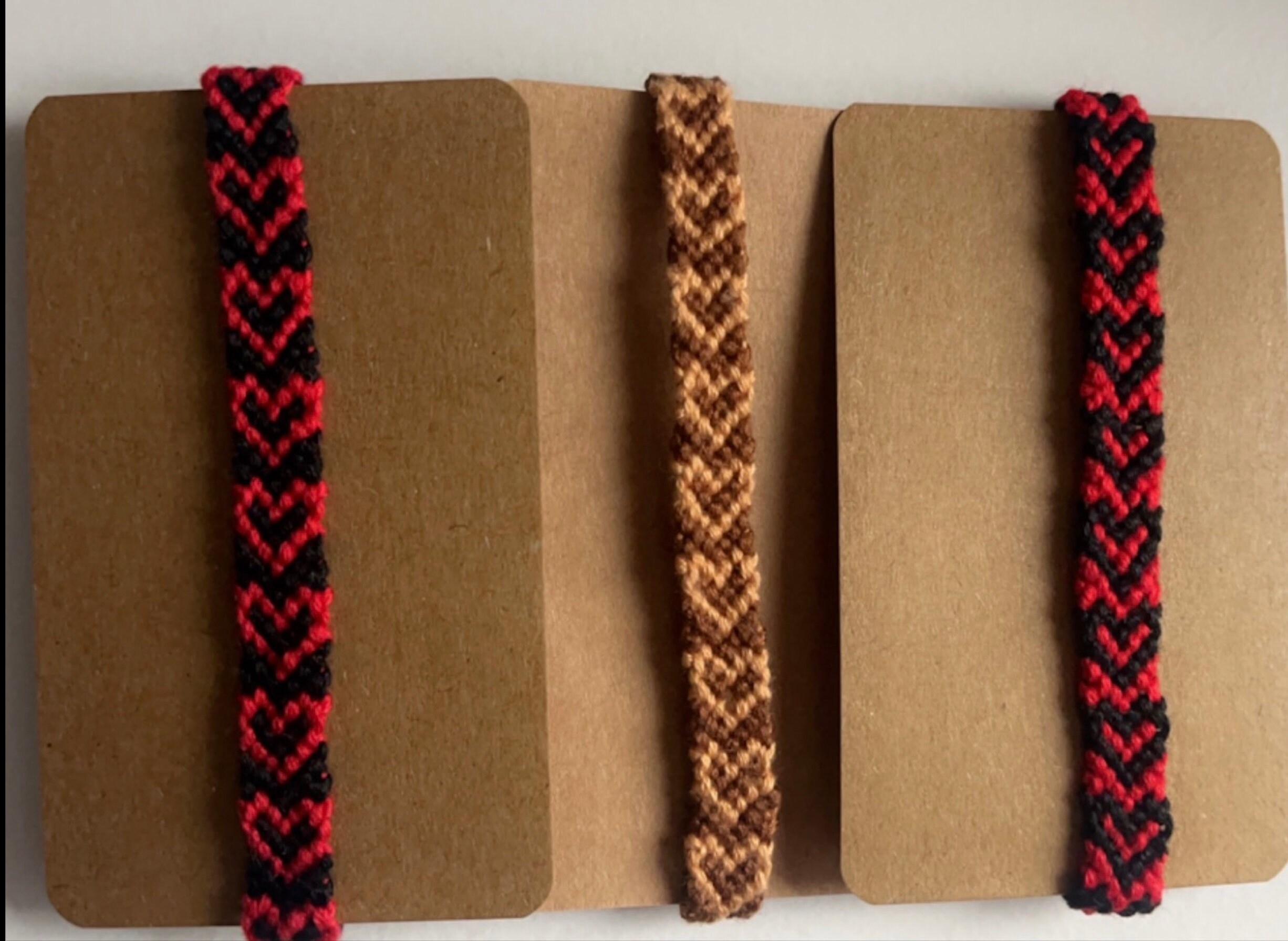 Handmade Personalised/custom Embroidery Bracelet 12 Hearts - Etsy UK