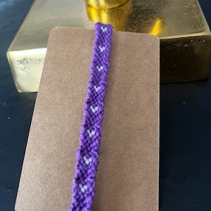 Handmade Personalised/custom Embroidery Bracelet | 12 Hearts Design ...