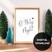Christmas Art, O Holy Night Wall Art, Oh Holy Night Wall Print ...