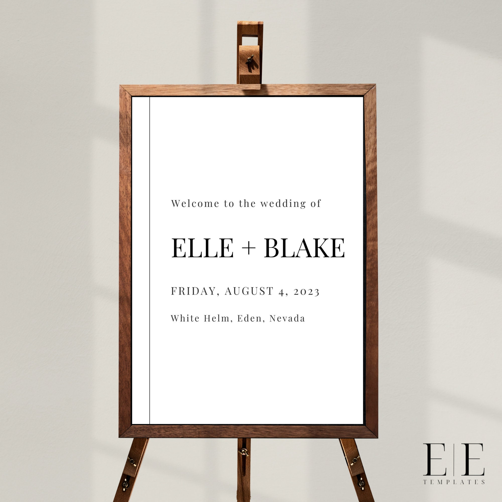 Modern Simple Wedding Template Bundle, Simple Wedding Invitation ...