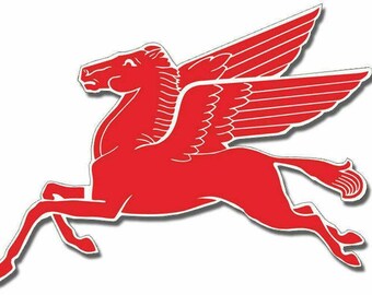 Mobil Pegasus Decal - Etsy