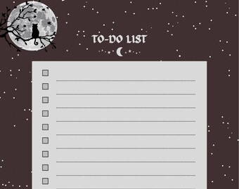 Editable and Printable to Do List for Cat Lover Digital Download to Do ...