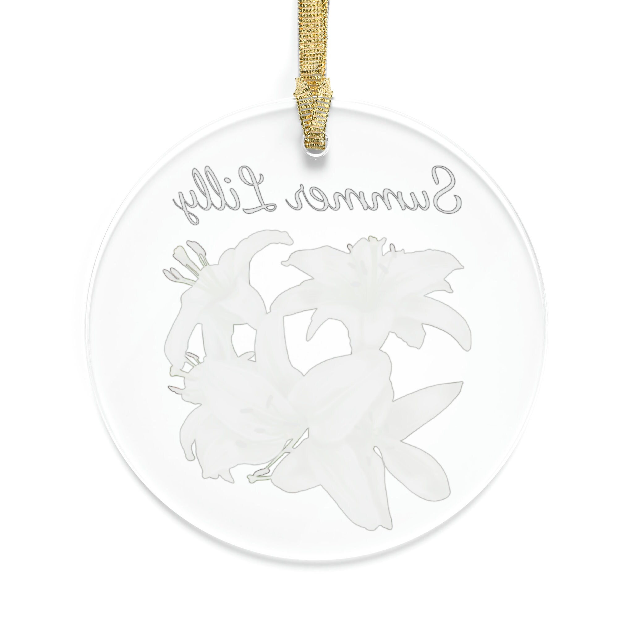 Personalized Lily Ornament for Lily Lover Gift Custom Lily Ornament ...