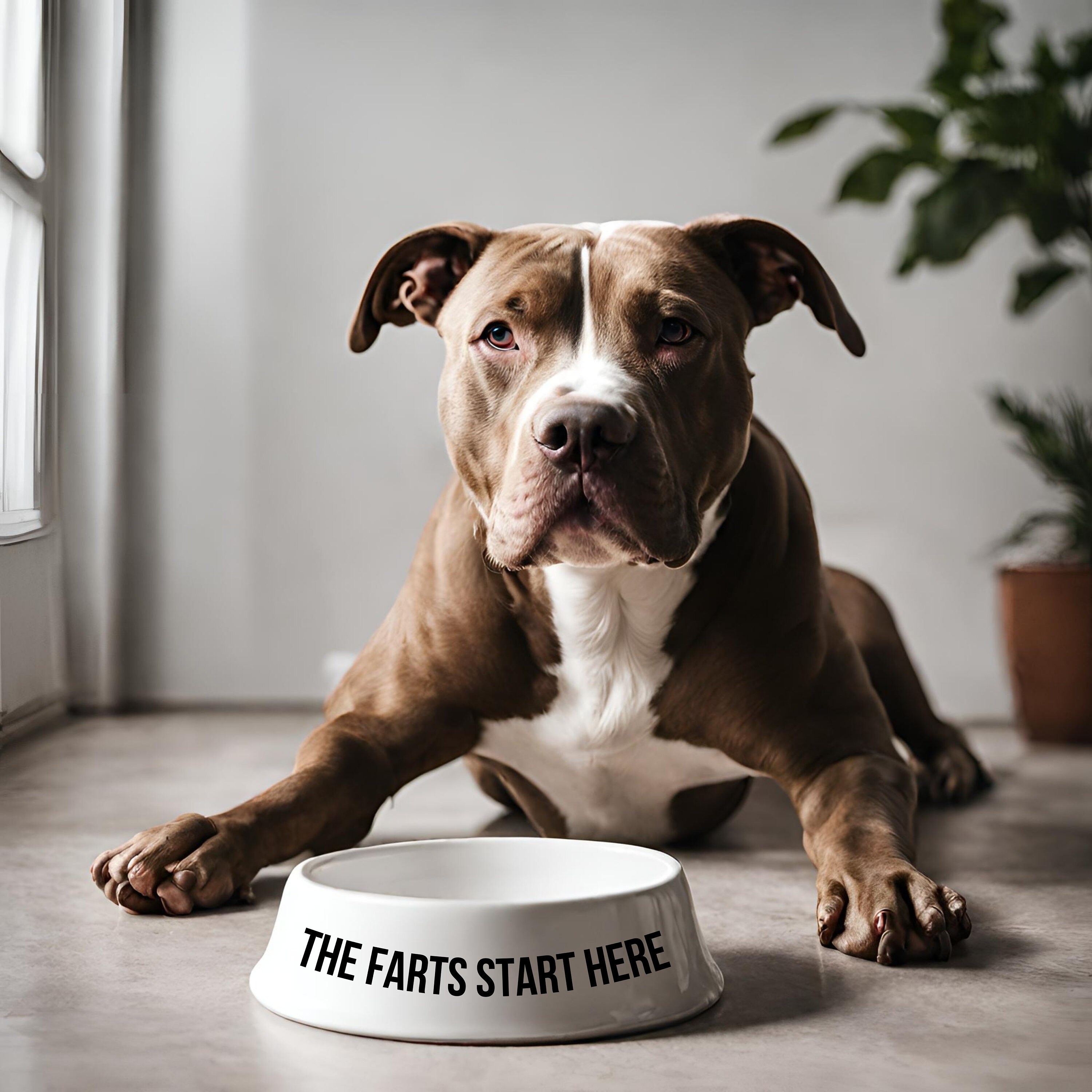 Funny Fart Pet Bowl Funny Dog Bowl Custom Dog Bowl Funny Pet Bowl ...