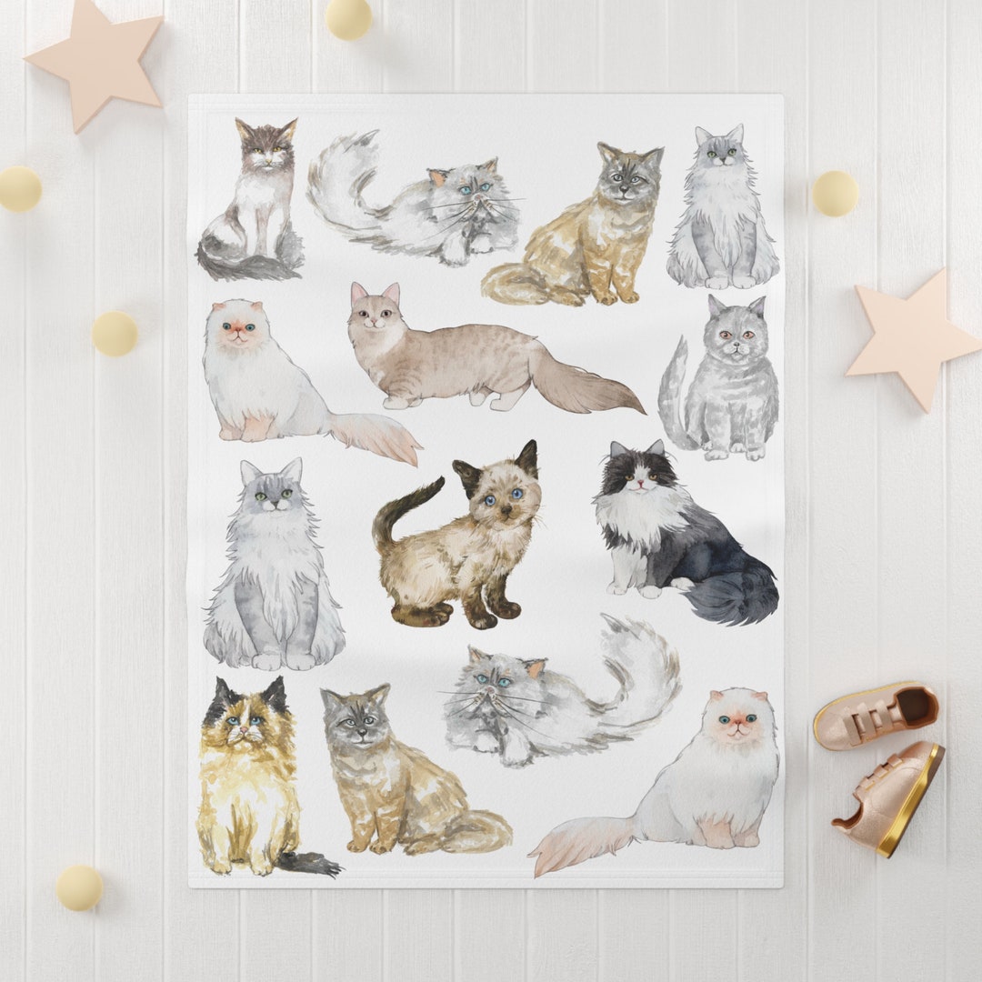 Ragdoll Cat Fleece Baby Blanket for Ragdoll Cat Nursery Blanket for ...