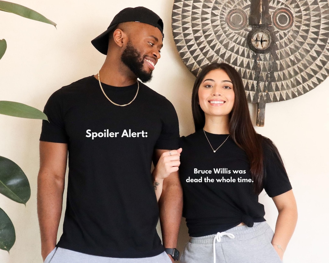 Couples Spoiler Alert Costume Sixth Sense Spoiler Alert Funny Duo ...