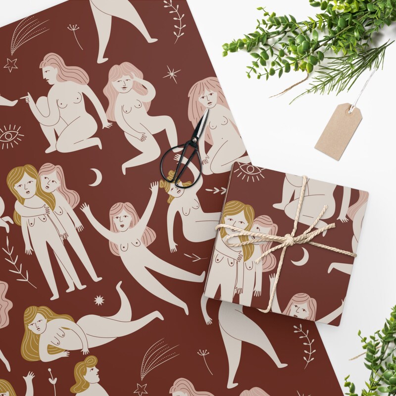 Naked Woman Wrap Etsy