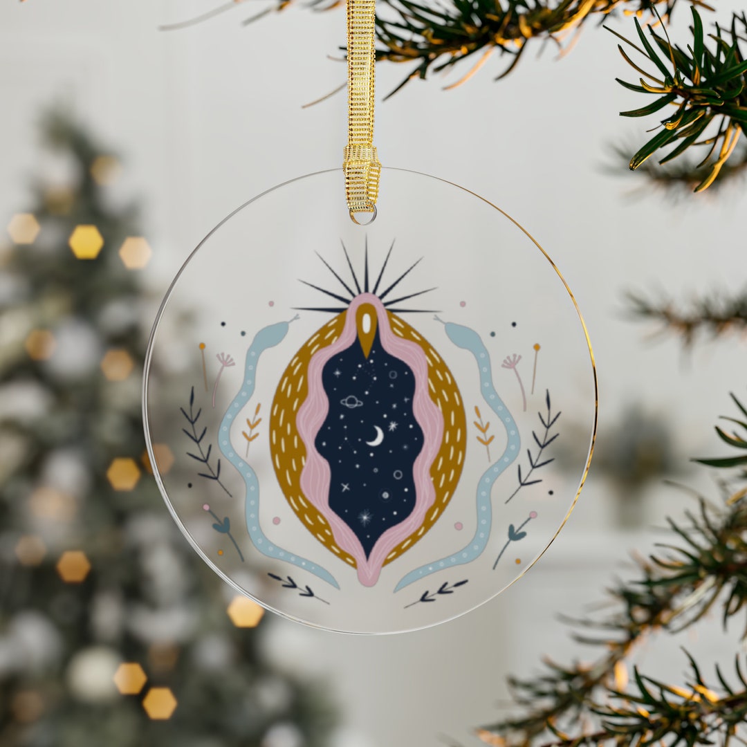 Cosmic Yoni Christmas Ornament for OBGYN Gift for Fertility Nurse Gift ...