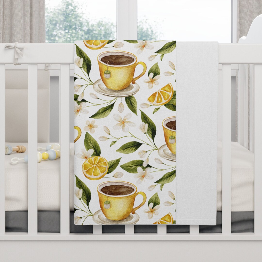Teatime Baby Blanket Fleece Baby Blanket Tea Baby Shower Decor for Tea ...