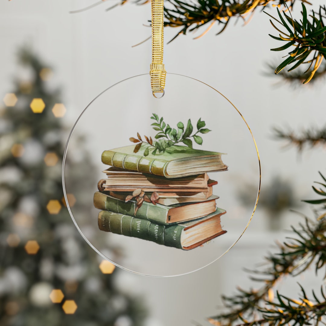 Book Lovers Ornament Book Christmas Ornament Book Club Ornament Gift ...