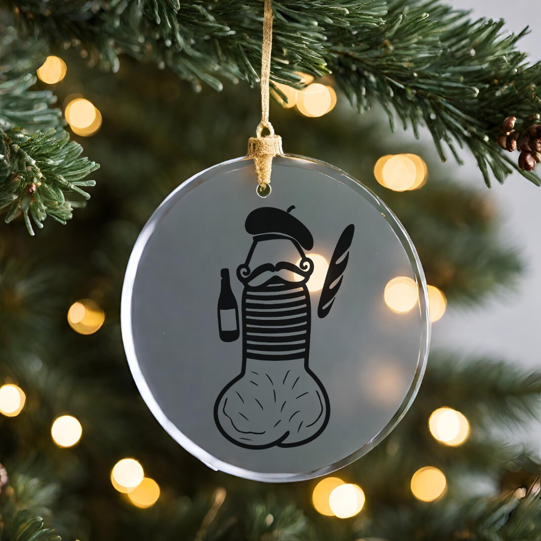 French Penis Christmas Ornament Christmas Penis Ornament Funny Etsy