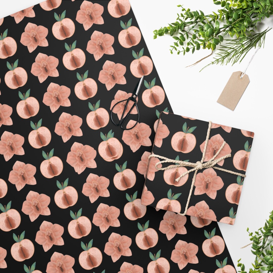 Dark Yoni Fruit Wrapping Paper Yoni Gifts Sacred Yoni Art Boho Gift ...