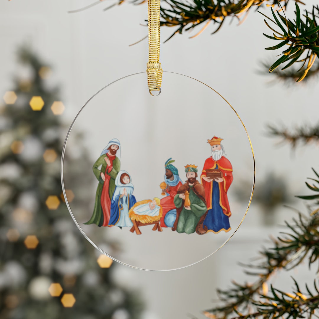 Nativity Christmas Ornament Christian Ornament Gift for Her Christian ...