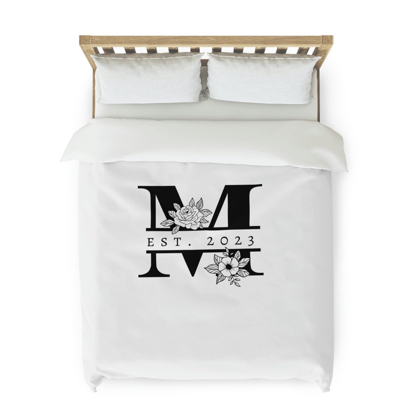 Monogram Bedding - Etsy