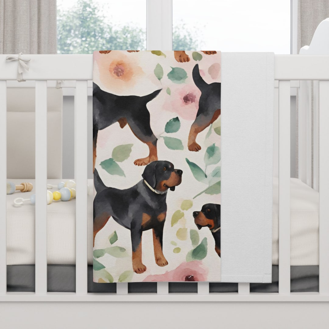 Rottweiler Baby Blanket Fleece Rottweiler Baby Blanket Baby Girl ...