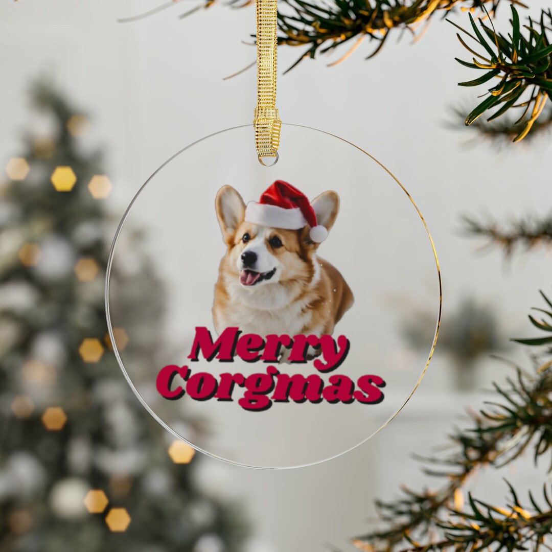 Corgi Christmas Ornament Merry Corgmas Ornament for Corgi Lover ...