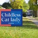 Childless Cat Lady 2024 Yard Sign Funny Political Yard Sign for Front ...