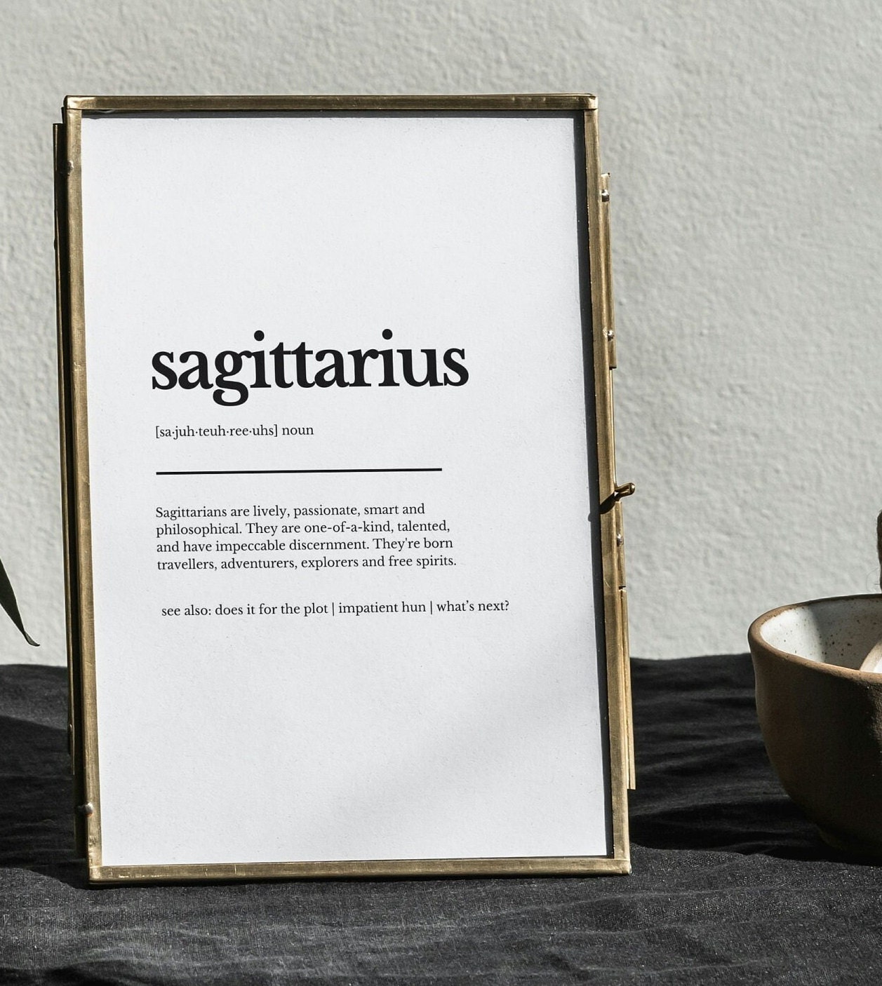 Instant Download Printable Wall Art, Sagittarius Definition ...