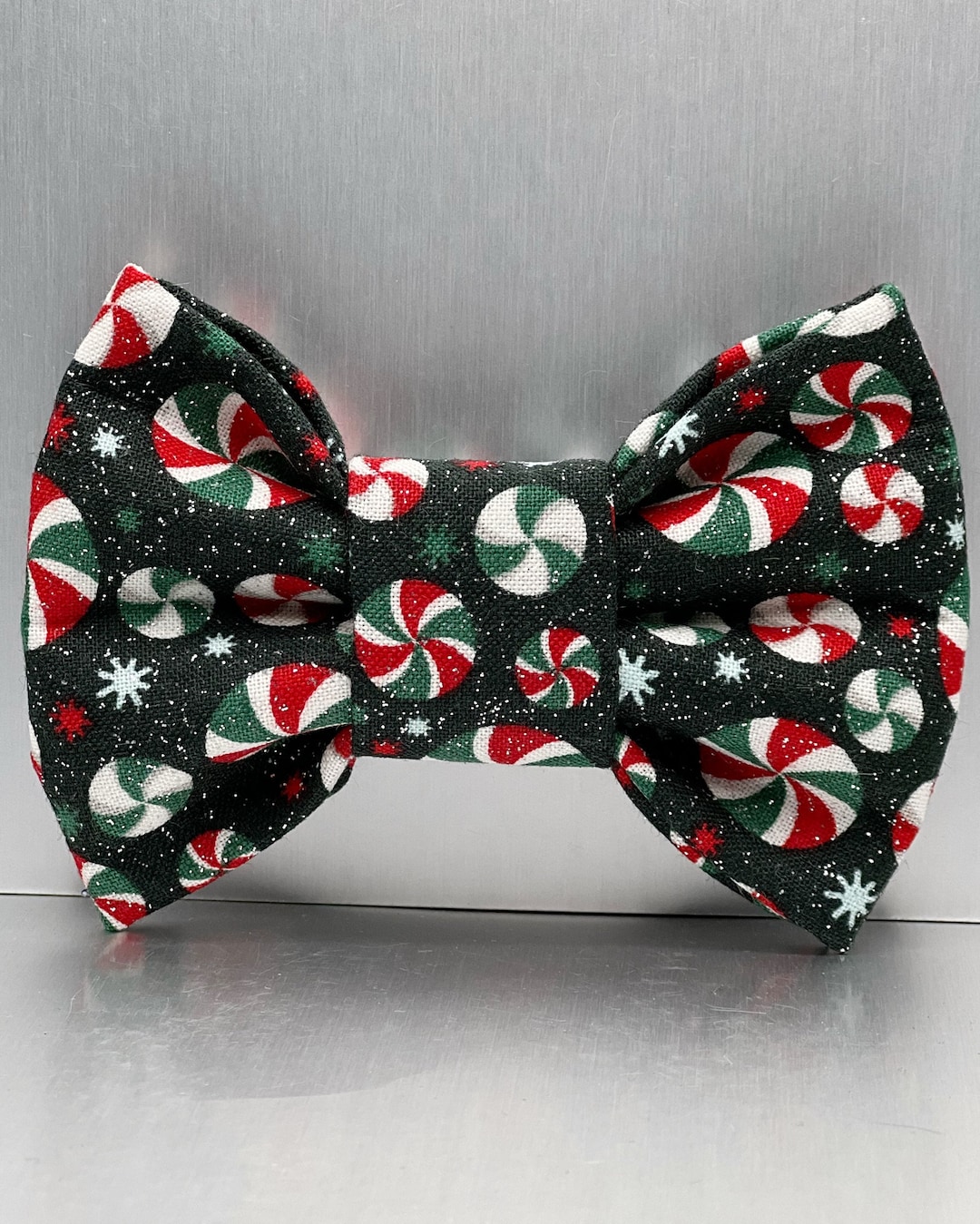 Peppermint Candy Dog Bow Tie, Christmas Dog Bowtie. Peppermint Candy ...