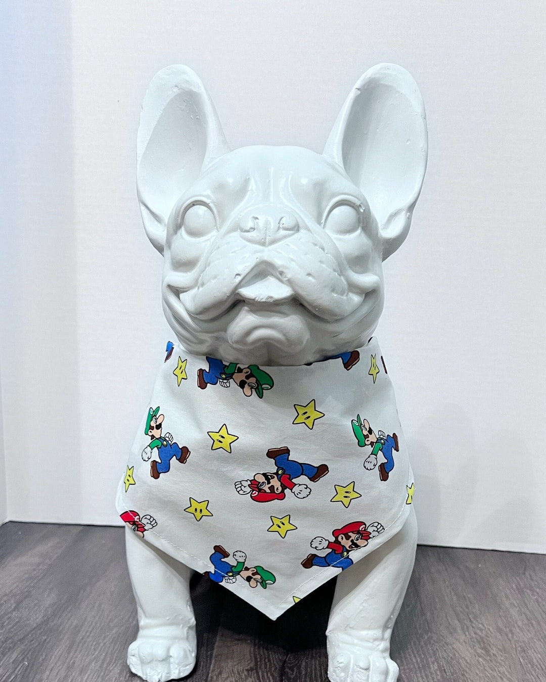 Super Mario Dog Bandana. Super Mario Bros Tie on Dog Bandana - Etsy