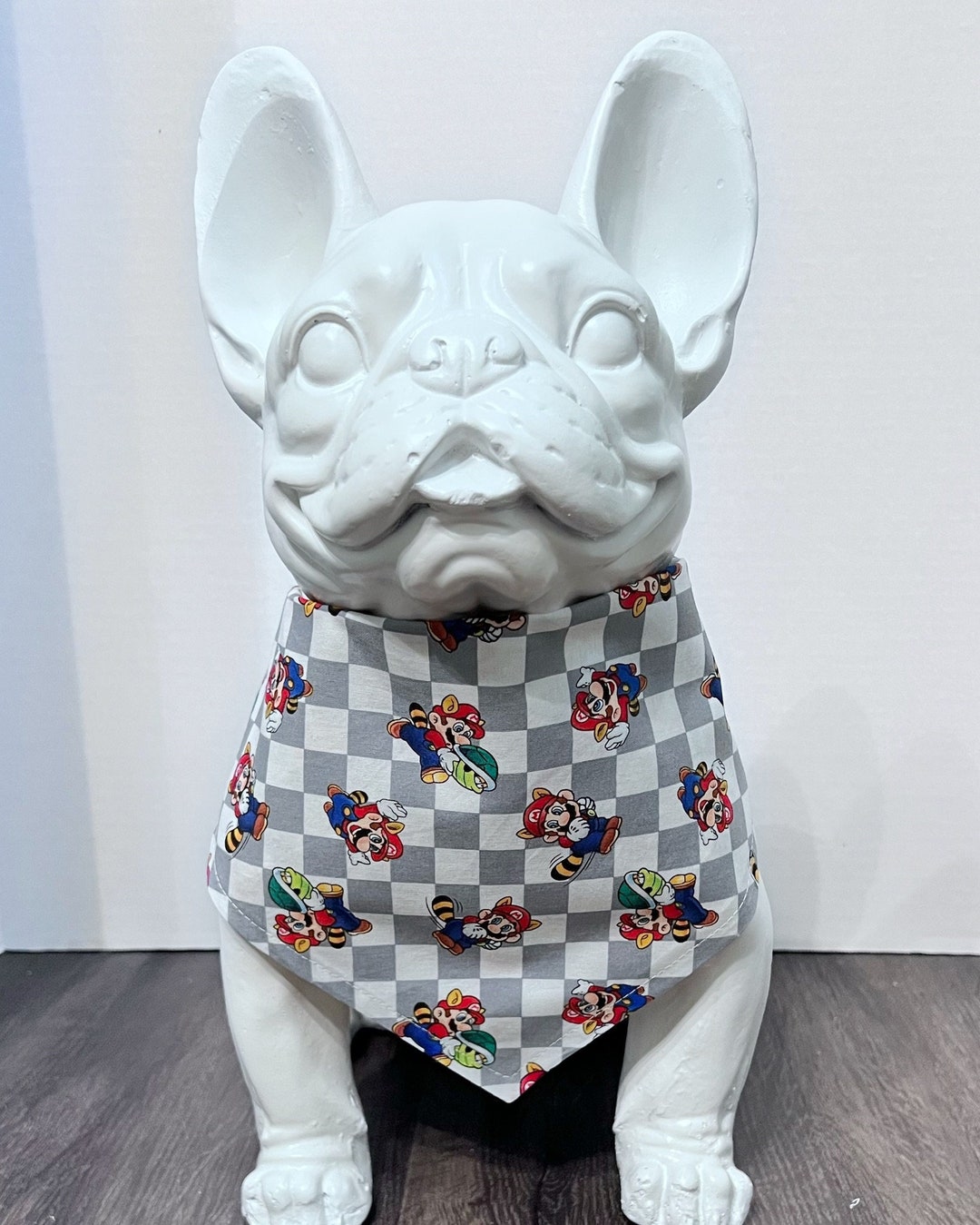 Super Mario Dog Bandana. Tie on Dog Bandana Mario & Luigi Dog - Etsy