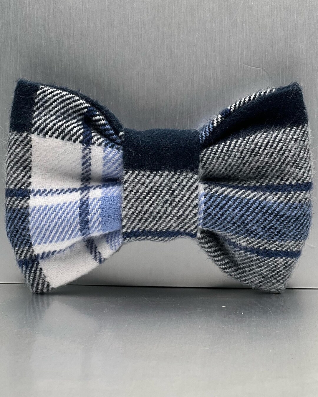 Plaid Dog Bow Tie, Plaid Cotton Brushed Flannel Dog Bow Tie, Dog Bows ...