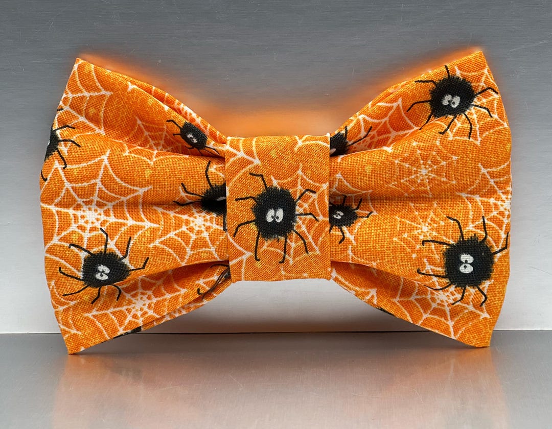 Halloween Spider Dog Bow Tie. Halloween Spider Cat Bow, Halloween Pet ...