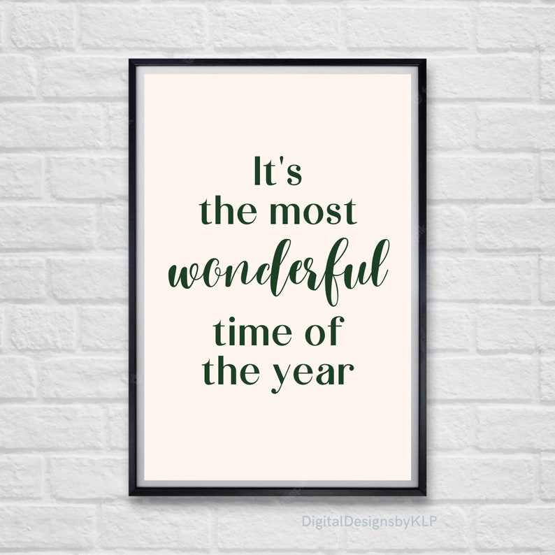 Printable Christmas Artwork Simple Christmas Decor - Etsy