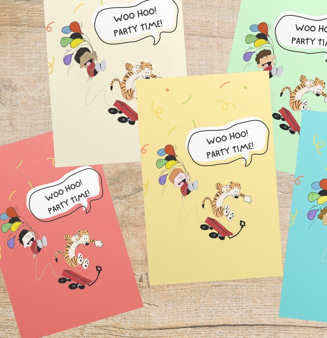 Calvin and Hobbes Birthday Card Collection, Calvin and Hobbes Art ...