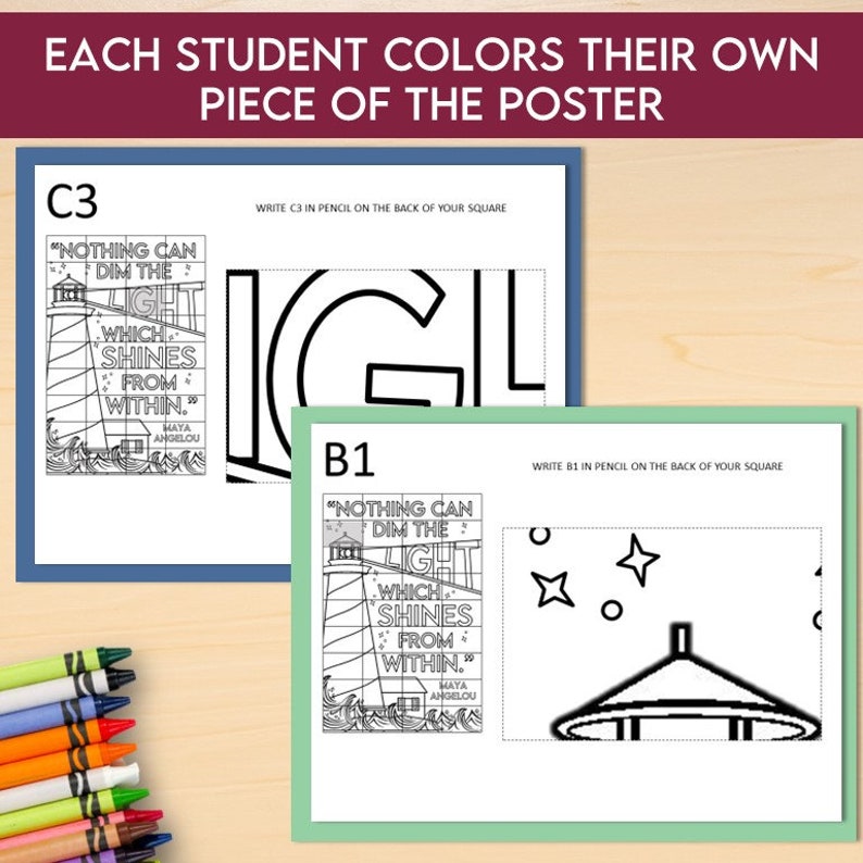 Maya Angelou Quote Collaborative Poster, Team Building Activity ...