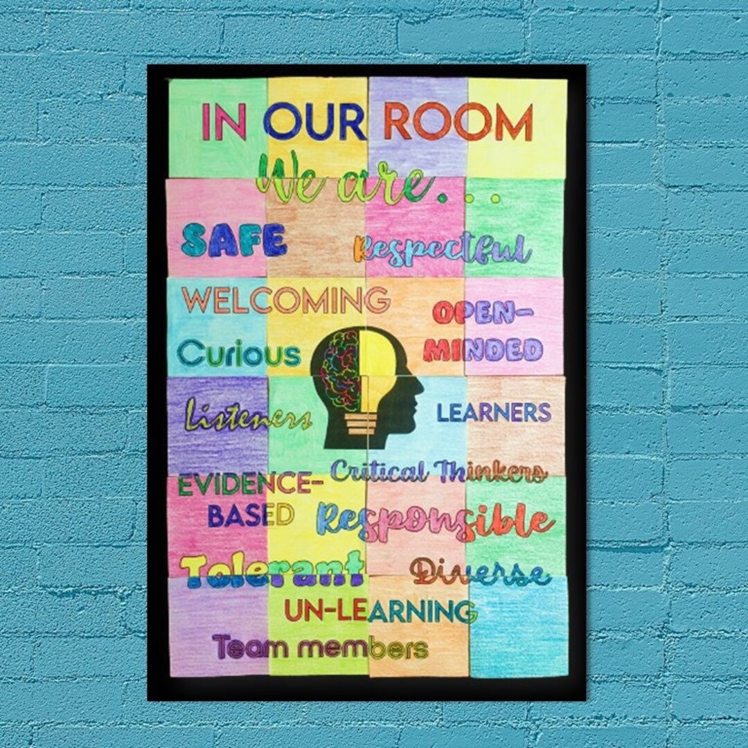 Back to School Classroom Norms Collaborative Poster, Team Building ...