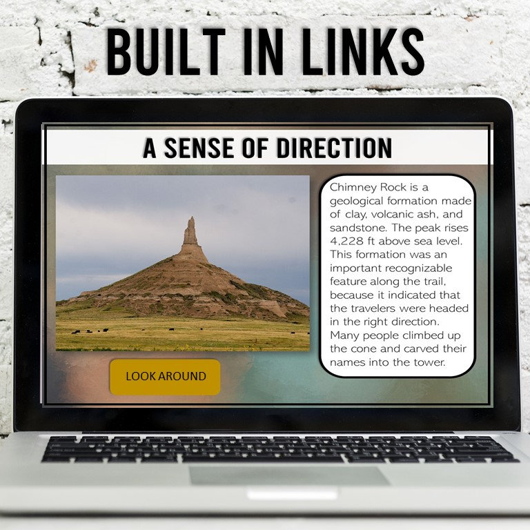 Oregon Trail Virtual Field Trip, Simulation, 13 Stops Along the Trail ...