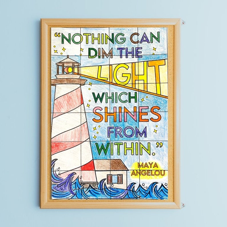 Maya Angelou Quote Collaborative Poster, Team Building Activity ...