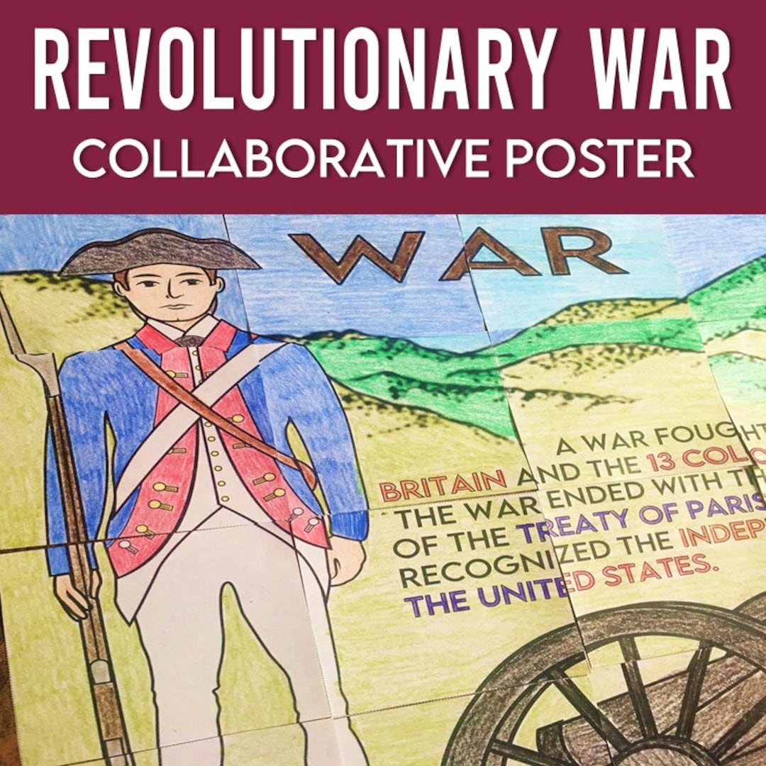 American Revolutionary War Collaborative Poster Activity With Reading ...
